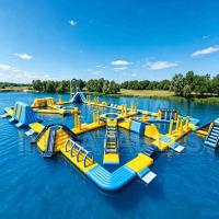 China Custom Modular Inflatable Water Park with Slides Climbing Walls Balance Bridges and Activity Platforms for Lakes Resorts Camps and Commercial Recreation for sale
