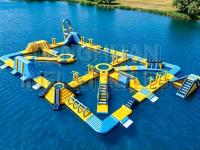 China Custom Modular Inflatable Water Park with Slides Climbing Walls Balance Bridges and Activity Platforms for Lakes Resorts Camps and Commercial Recreation for sale