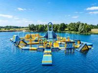 China Custom Modular Inflatable Water Park with Slides Climbing Walls Balance Bridges and Activity Platforms for Lakes Resorts Camps and Commercial Recreation for sale