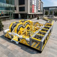 China Custom Large Inflatable Obstacle Course with Climbing Walls Tunnels Balance Steps and Challenge Games for Malls Parks Schools and Commercial Rental Events for sale