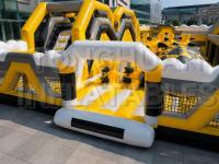 China Custom Large Inflatable Obstacle Course with Climbing Walls Tunnels Balance Steps and Challenge Games for Malls Parks Schools and Commercial Rental Events for sale