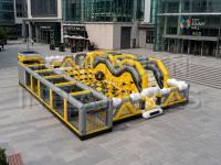 China Custom Large Inflatable Obstacle Course with Climbing Walls Tunnels Balance Steps and Challenge Games for Malls Parks Schools and Commercial Rental Events for sale