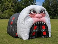 China Commercial Inflatable Gorilla Head Tent with Printed Branding for Festivals Exhibitions and Promotional Projects for sale