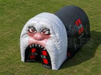 China Commercial Inflatable Gorilla Head Tent with Printed Branding for Festivals Exhibitions and Promotional Projects for sale