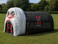 China Commercial Inflatable Gorilla Head Tent with Printed Branding for Festivals Exhibitions and Promotional Projects for sale