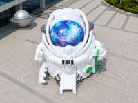 China Custom Space Theme Inflatable Tent with Walk Through Astronaut Entrance for Festivals and Promotions for sale
