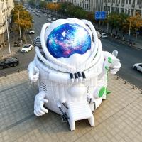 China Custom Space Theme Inflatable Tent with Walk Through Astronaut Entrance for Festivals and Promotions for sale
