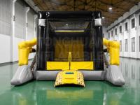 China Inflatable Digger Theme Bounce House with Slide Mesh Walls and Custom Branding for Children Entertainment for sale
