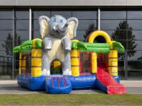 China Elephant Theme Inflatable Bouncer Combo with Slide and Jungle Style for Kids Parties Schools and Rentals for sale