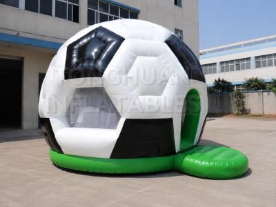 China Large Soccer Ball Bounce House for Kids with Custom Colors Branding and Safe Play Area for Rental Business for sale