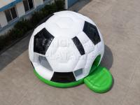 China Large Soccer Ball Bounce House for Kids with Custom Colors Branding and Safe Play Area for Rental Business for sale