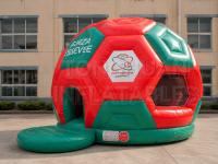 China Large Soccer Ball Bounce House for Kids with Custom Colors Branding and Safe Play Area for Rental Business for sale