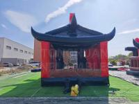 China Large Martial Arts Bounce House with Custom Logo Printing for Gyms Schools Festivals and Rental Business for sale