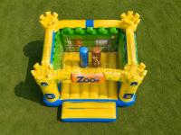 China Zoo Theme Inflatable Bouncer with Animal Obstacles and Bright Bounce Area for Kids Parties and Rental Businesses for sale