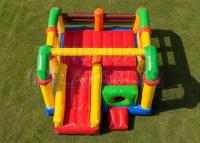 China Colorful Inflatable Bouncer Combo with Slide and Obstacle Play Area for Kids Parties and Rental Events for sale