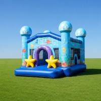 China Ocean Theme Inflatable Bouncer with Sea Animal Artwork for Kids Parties Schools Parks and Rental Events for sale