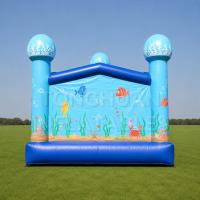 China Ocean Theme Inflatable Bouncer with Sea Animal Artwork for Kids Parties Schools Parks and Rental Events for sale