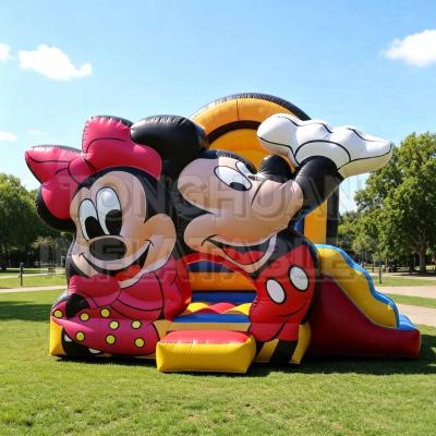 China Mickey Mouse Inflatable Bouncer Slide Combo for Kids Party Rentals Birthday Events Parks and Indoor Play Centers for sale