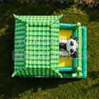 China Panda Bamboo Theme Inflatable Slide for Kids Parties Parks Schools Scenic Areas and Commercial Rental Events for sale