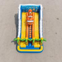 China Ocean Theme Inflatable Water Slide with Clownfish Artwork for Kids Pools Resorts Parks and Rental Events for sale