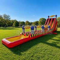 China Thunder Theme Inflatable Water Slide with Extra Long Slip and Slide for Commercial Water Entertainment for sale