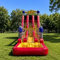 China Thunder Theme Inflatable Water Slide with Extra Long Slip and Slide for Commercial Water Entertainment for sale