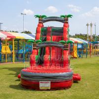 China Custom Tropical Palm Tree Inflatable Water Slide for Commercial Water Parks and Resorts for sale