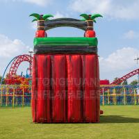 China Custom Tropical Palm Tree Inflatable Water Slide for Commercial Water Parks and Resorts for sale