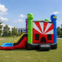 China Custom Ninja Theme Inflatable Combo with Bounce House and Slide for Commercial Rental Business for sale