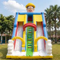 China Custom Puppet Theme Inflatable Double Lane Slide for Commercial Rental and Family Entertainment for sale