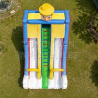 China Custom Puppet Theme Inflatable Double Lane Slide for Commercial Rental and Family Entertainment for sale