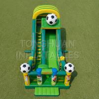 China Custom Football Theme Inflatable Slide with Bounce House for Commercial Entertainment for sale