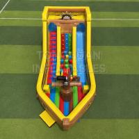 China Custom Pirate Ship Inflatable Obstacle Course with Commercial Slide for sale