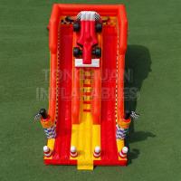 China Racing Car Theme Inflatable Dual Lane Slide for Parks Schools Festivals Events and Commercial Rental Business for sale