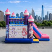 China Princess Castle Inflatable Bounce House with Slide for Parks Schools Festivals and Commercial Rental Business for sale