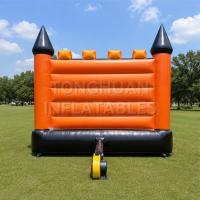 China Orange Castle Inflatable Bounce House for Kids Events Schools Parks and Commercial Rental Use for sale