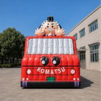 China Cartoon Bus Inflatable Bounce House for Commercial Rental and Kids Entertainment for sale