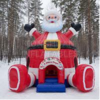 China Santa Claus Inflatable Bounce House for Commercial Christmas Events for sale
