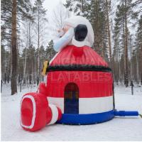 China Santa Claus Inflatable Bounce House for Commercial Christmas Events for sale