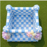 China Luxury White Inflatable Bounce House with Elegant Pastel Checkerboard Design for Weddings Baby Showers Birthday Parties and Event Rentals for sale