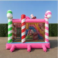 China Commercial Candy Theme Inflatable Bounce House for Birthday Parties Event Rentals Family Entertainment Centers and Indoor Play Areas for sale