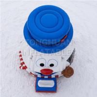 China Premium Christmas Inflatable Bouncy Castle with Giant Snowman Design for Schools Shopping Malls Holiday Events and Party Rentals for sale