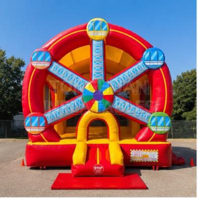 China Premium Carnival Inflatable Bouncy Castle with Giant Ferris Wheel Design for Schools Shopping Malls Festivals and Party Rental Businesses for sale