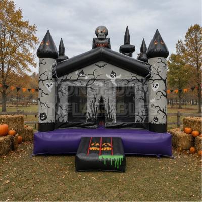 China Commercial Halloween Haunted Castle Inflatable Bounce House for Holiday Festivals Event Rentals and Family Entertainment Centers for sale