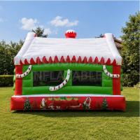 China Premium Christmas Inflatable Bouncy Castle with Gingerbread House Design for Schools Shopping Malls Winter Events and Party Rental Businesses for sale