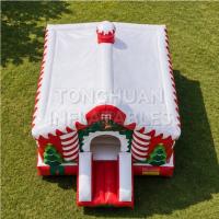 China Premium Christmas Inflatable Bouncy Castle with Gingerbread House Design for Schools Shopping Malls Winter Events and Party Rental Businesses for sale