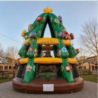 China Commercial Christmas Tree Inflatable Bounce House for Holiday Festivals Christmas Events Event Rentals and Family Entertainment Centers for sale