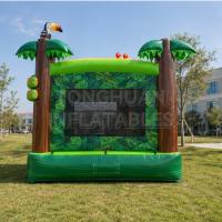 China Premium Jungle Safari Inflatable Bouncy Castle with Giant Giraffe Design for Schools Shopping Malls Zoos Festivals and Party Rental Businesses for sale