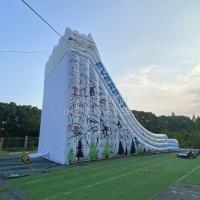 China Commercial Giant Everest Theme Inflatable Slide with Extended Landing Area Climbing Ladder and Safety Net for Parks Events and Rental Business for sale