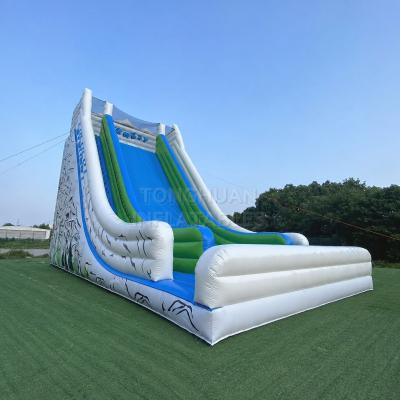 China Commercial Giant Everest Theme Inflatable Slide with Extended Landing Area Climbing Ladder and Safety Net for Parks Events and Rental Business for sale
